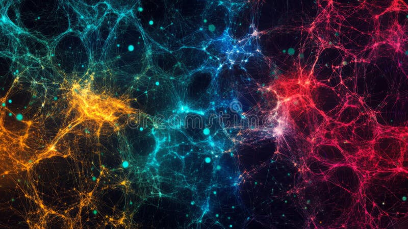 Abstract Colorful Network Web Design Art Stock Illustration ...