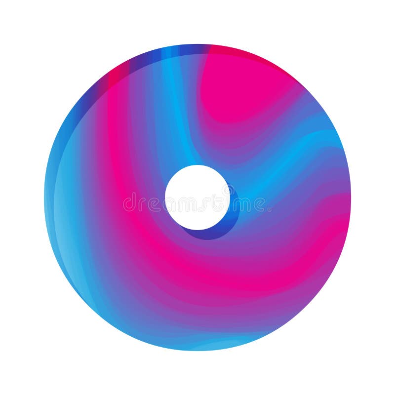 Abstract Colorful Number Zero. Vector Illustration Stock Illustration ...