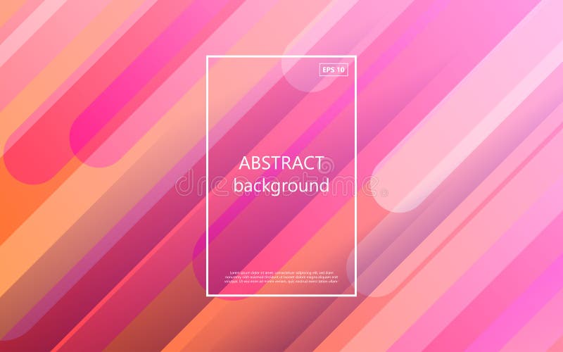 Abstract Colorful Orange Pink Modern Geometric Dynamic Shape Background ...