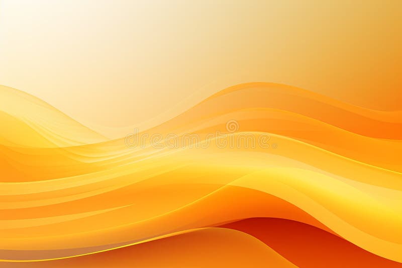 Abstract Colorful Orange Yellow Gradient Wavy Shapes Background ...