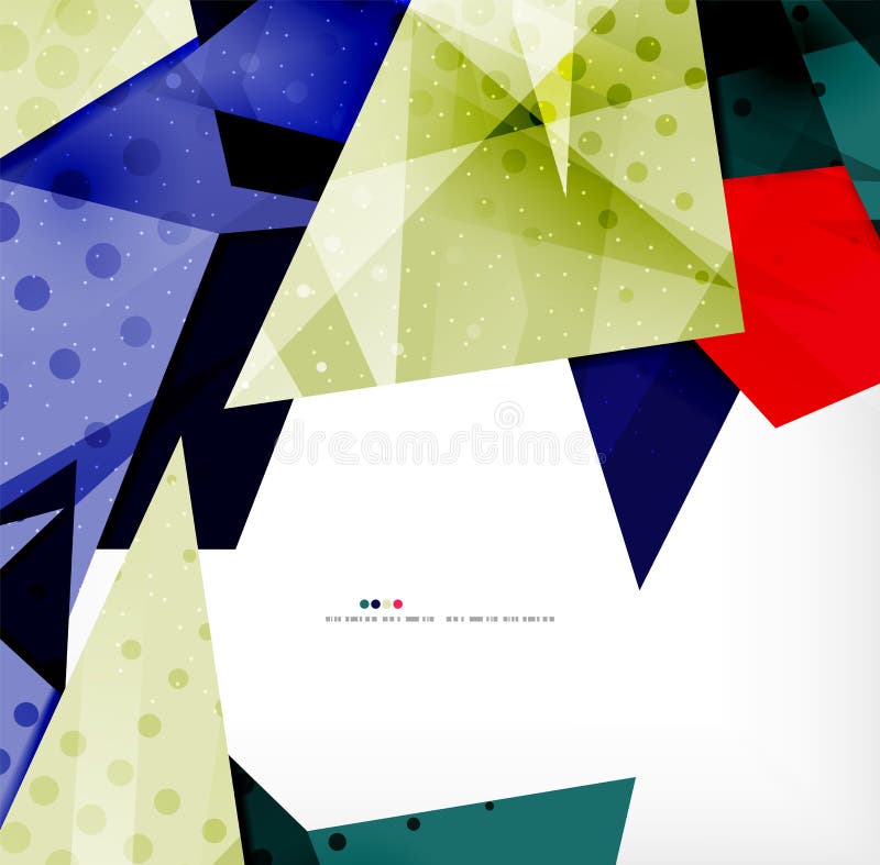 Abstract Colorful Overlapping Composition Stock Vector - Illustration ...