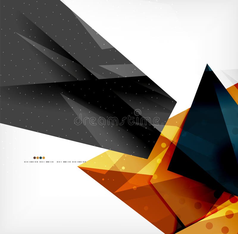 Abstract Colorful Overlapping Composition Stock Vector - Illustration ...