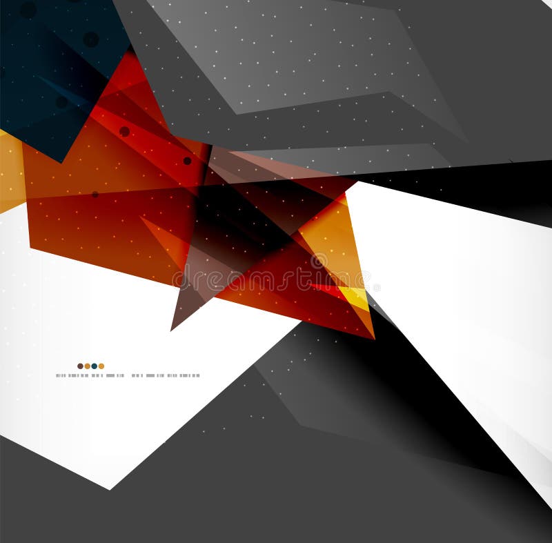 Abstract Colorful Overlapping Composition Stock Vector - Illustration ...