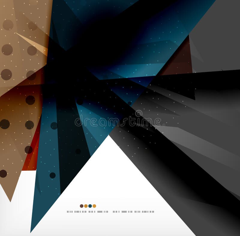 Abstract Colorful Overlapping Composition Stock Vector - Illustration ...