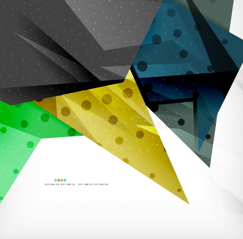 Abstract Colorful Overlapping Composition Stock Vector - Illustration ...