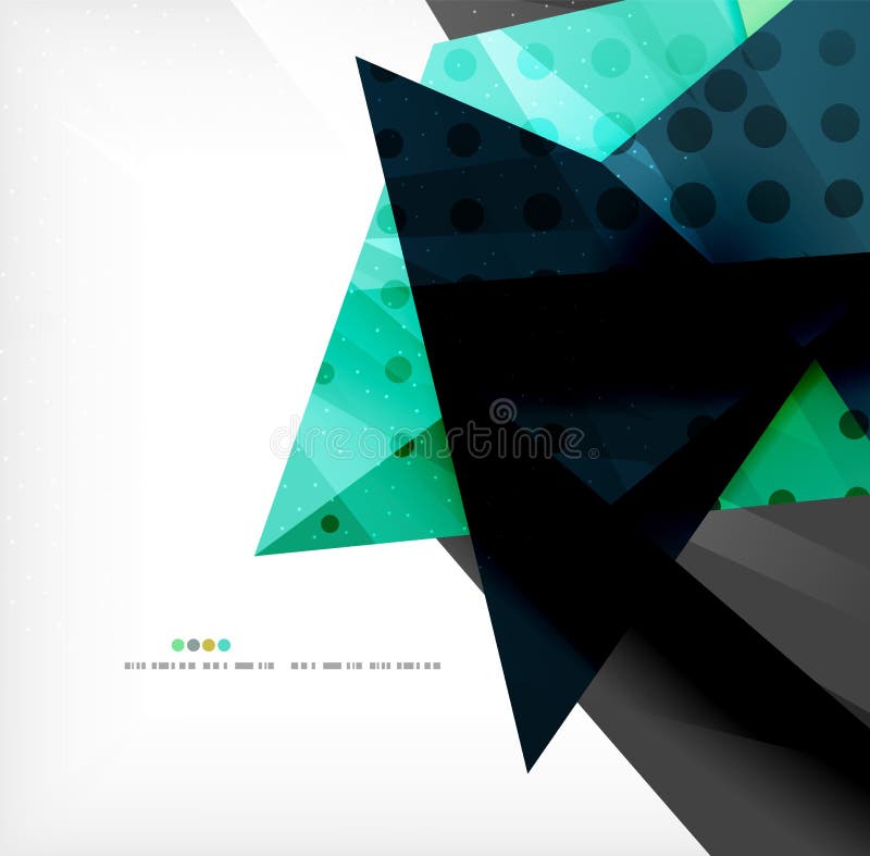 Abstract Colorful Overlapping Composition Stock Vector - Illustration ...