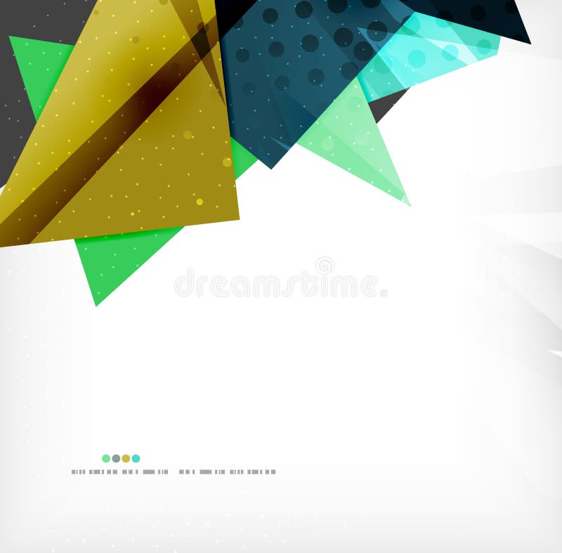 Abstract Colorful Overlapping Composition Stock Vector - Illustration ...