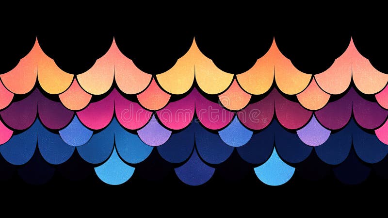 Colorful Overlapping Scaly Pattern Stock Illustrations – 17 Colorful ...