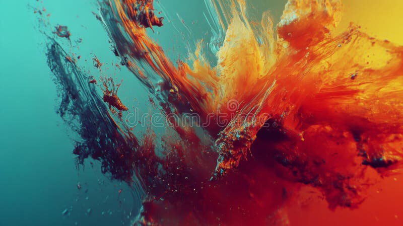 Abstract Colorful Paint Explosion Stock Illustration - Illustration of ...