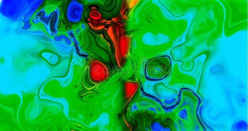 Abstract Colorful Paint Ink Liquid. Liquid Explode Diffusion ...