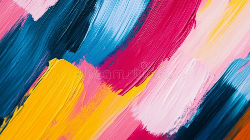 Abstract Colorful Paint Strokes Diagonal Pattern Stock Illustration ...