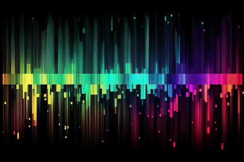 Abstract Colorful Glitch Texture Created with Generative AI Stock ...