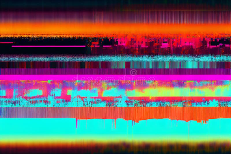 Abstract Colorful Glitch Texture Created with Generative AI Stock ...