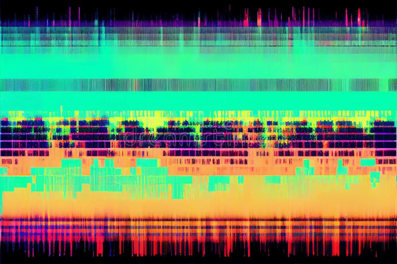 Abstract Colorful Glitch Texture Created with Generative AI Stock ...