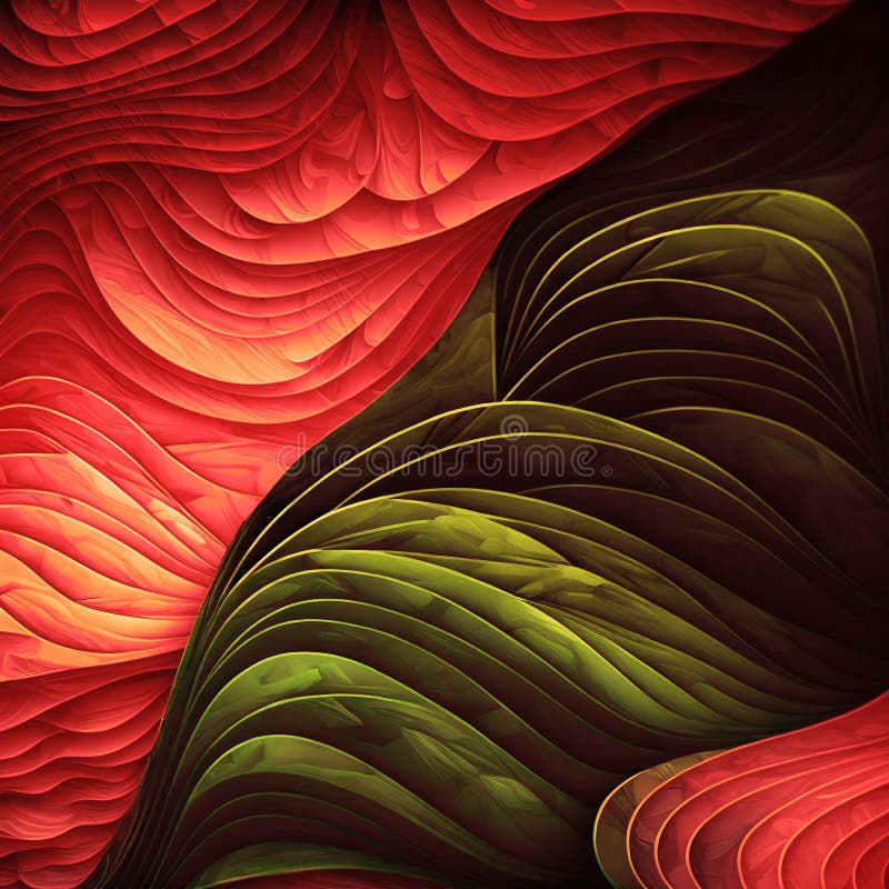 Abstract Colorful Panorama Layers Backdrop Stock Illustration ...