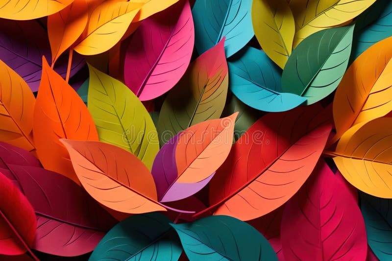 Abstract Colorful Paper Cut Overlapping Paper Texture Background ...