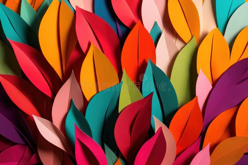 Abstract Colorful Paper Cut Overlapping Paper Texture Background ...