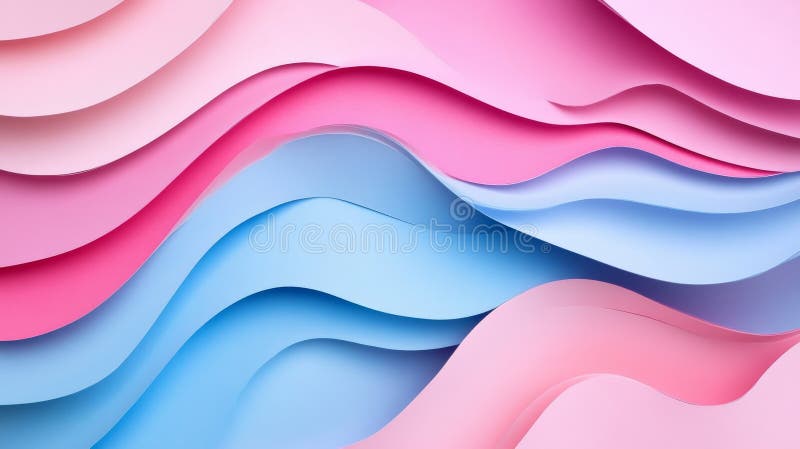 Abstract Layered Paper Waves Pastel Tones Stock Photos - Free & Royalty ...