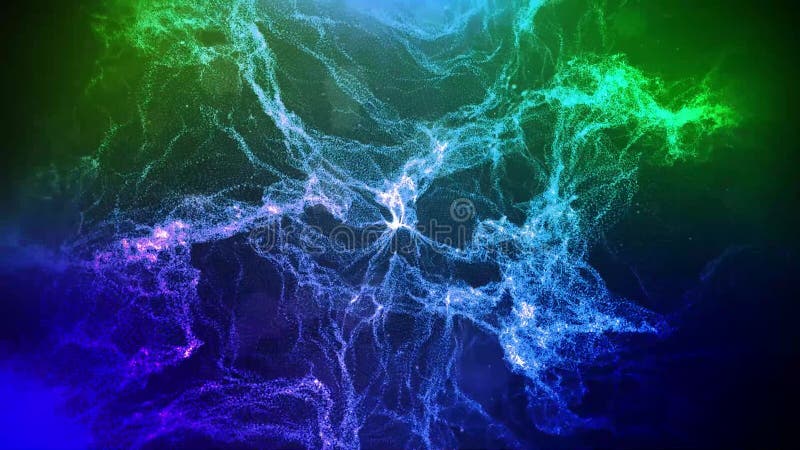 Abstract Colorful Particles Explosion. Beautiful Splashes of Particles ...