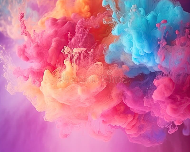 Abstract Colorful Pastel Color Cloud Background Stock Illustration ...