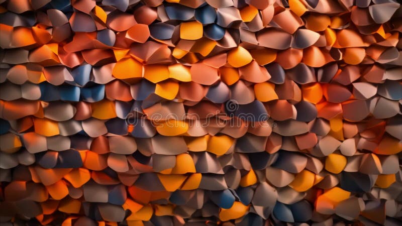 Abstract Colorful Pattern of Interlocking Shapes Stock Footage - Video ...