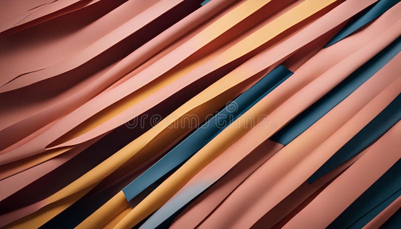 Abstract Colorful Pattern of Intertwined Paper Strips Stock ...