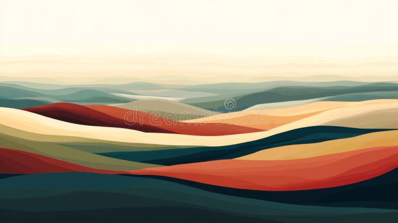 Abstract Colorful Pixel Art Landscape Stock Illustration - Illustration ...