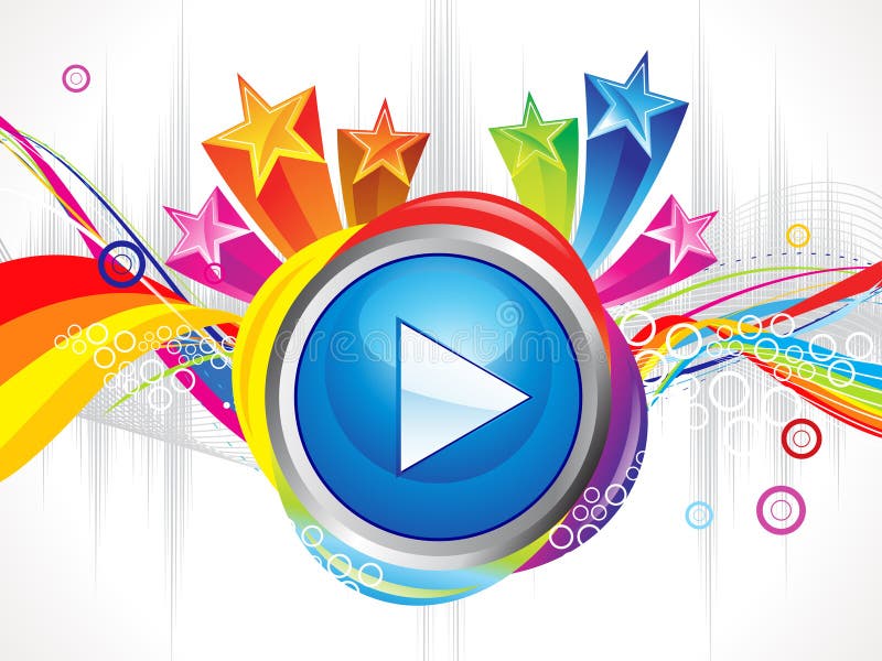 Colorful Play of Hues and Orange Bubbles, Background Stock Illustration ...