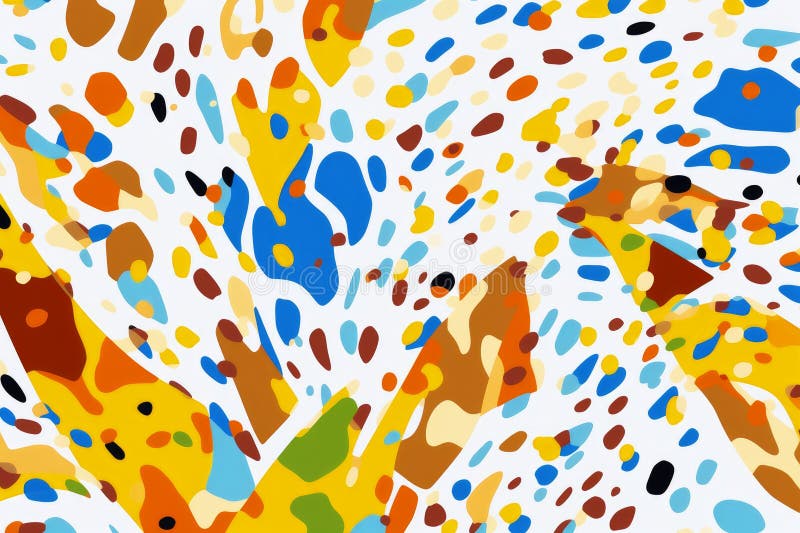 Abstract Colorful Pointilism Background Texture Stock Illustration ...