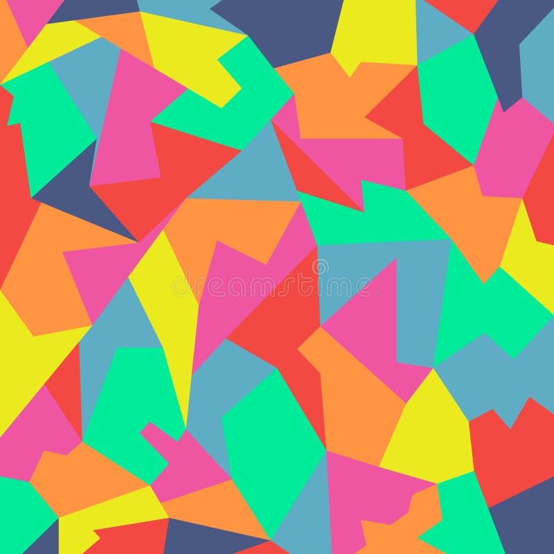Abstract Colorful Polygon. Bright Shades Stock Illustration ...