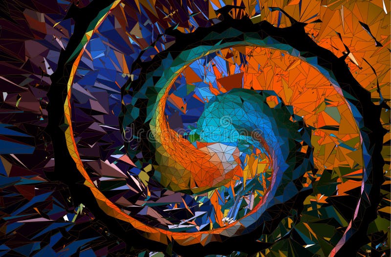 Colorful Shatter Polygonal Background Stock Vector - Illustration of ...