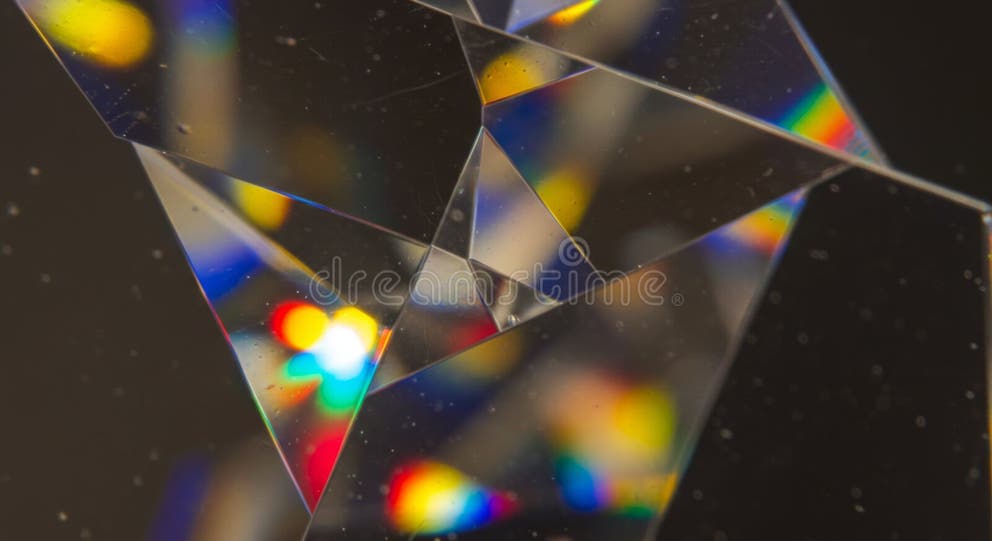 Abstract Colorful Prism Light Refraction Stock Illustration ...