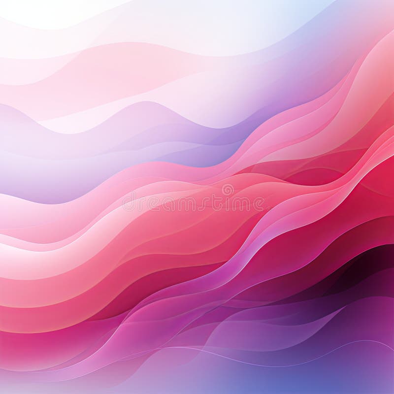 Abstract Colorful Purple Gradient Wavy Shapes Background, Vibrant 3d ...