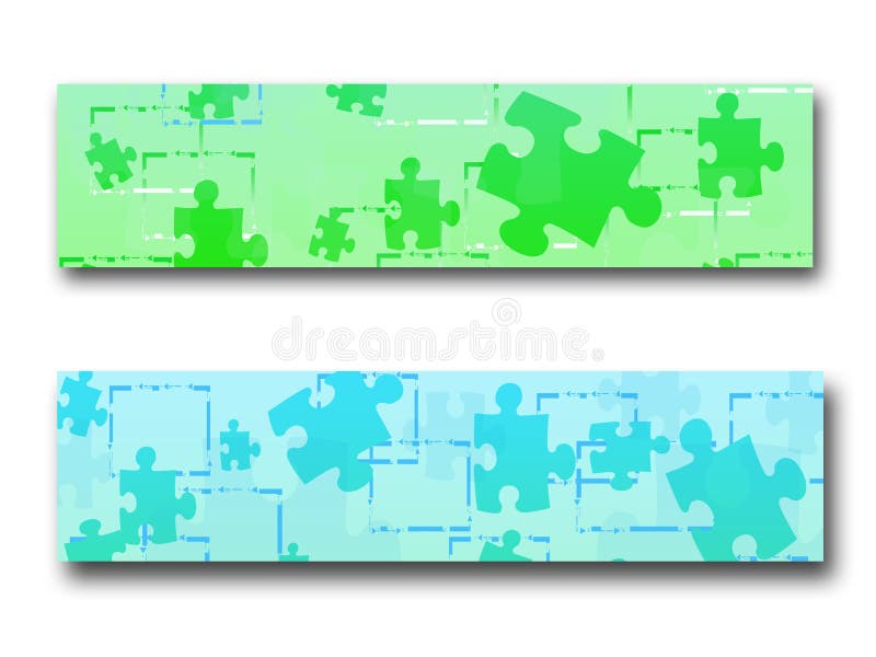 Banners Puzzles Stock Illustrations – 376 Banners Puzzles Stock ...