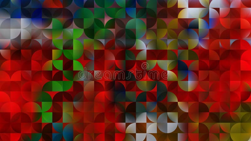 Abstract Colorful Quarter Circles Background Vector Image Stock Vector ...