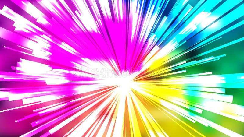 Abstract Colorful Radial Lights Background Design Template Stock Vector ...
