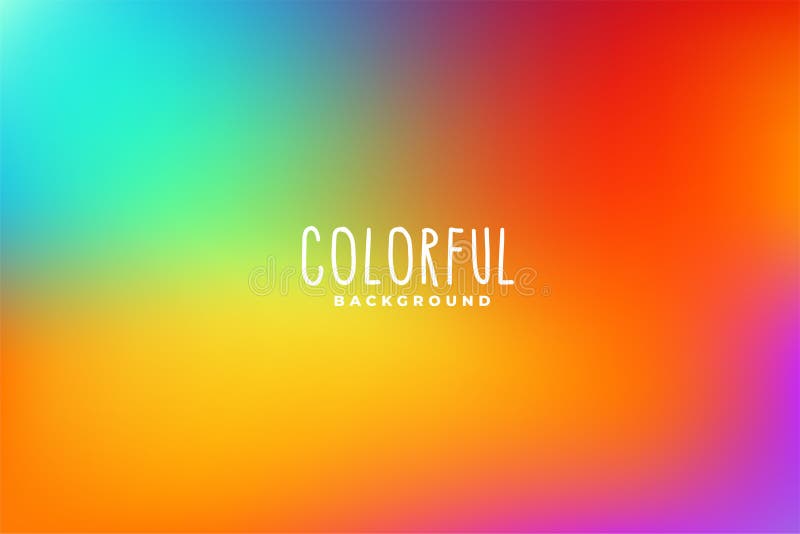 Abstract Colorful Rainbow Background with Blurry Effect Stock Vector ...