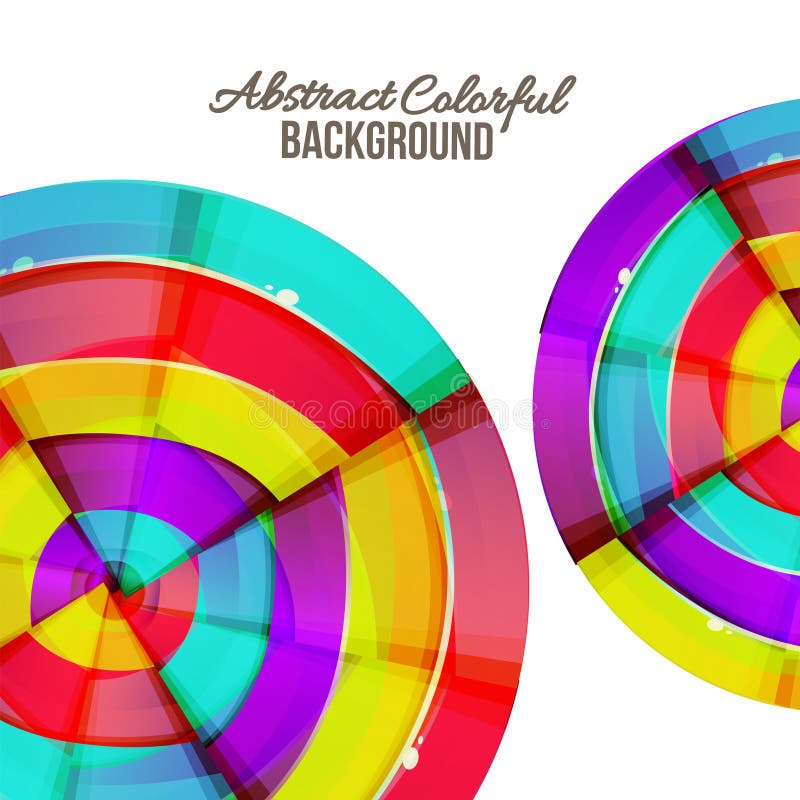 Abstract Colorful Rainbow Curve Background Design Stock Vector