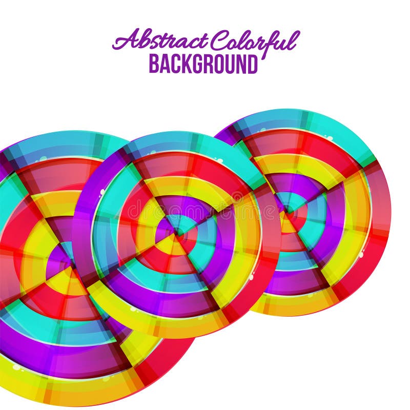 Abstract Colorful Rainbow Curve Background Design Stock Vector