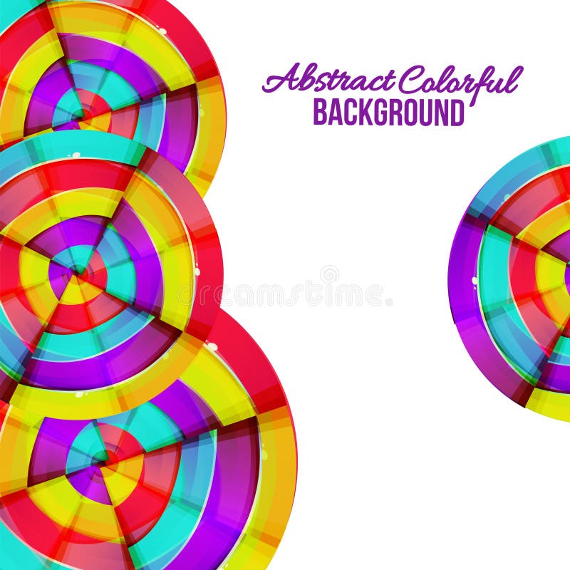 Abstract Colorful Rainbow Curve Background Design. Stock Vector ...
