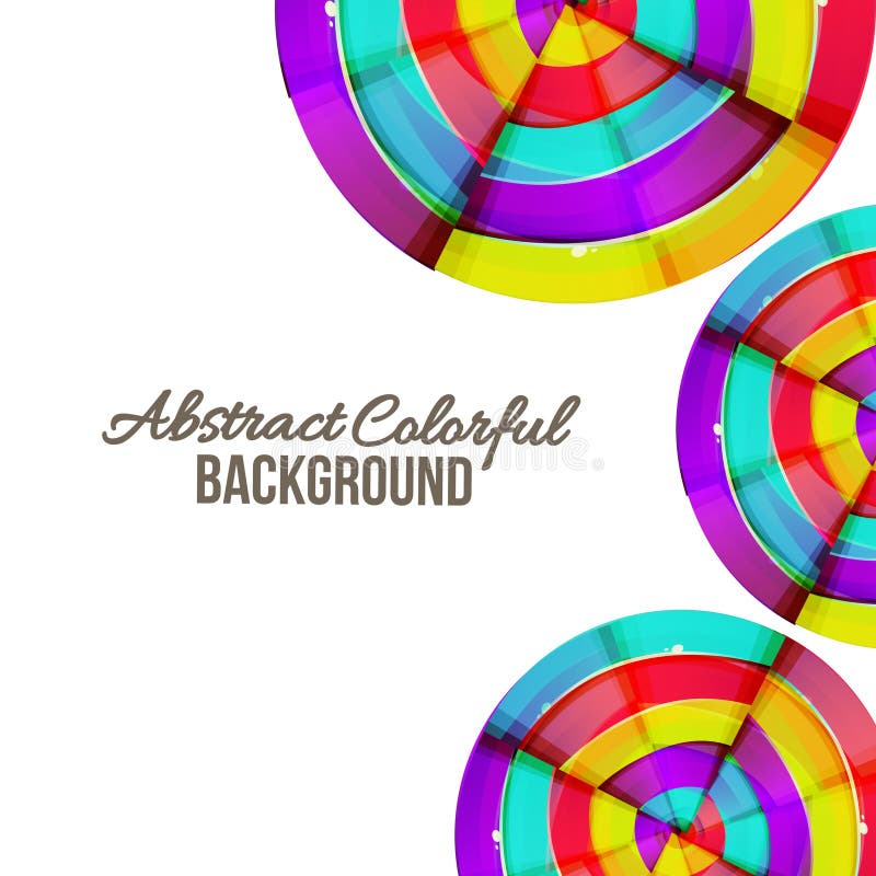 Abstract Colorful Rainbow Curve Background Design Stock Vector
