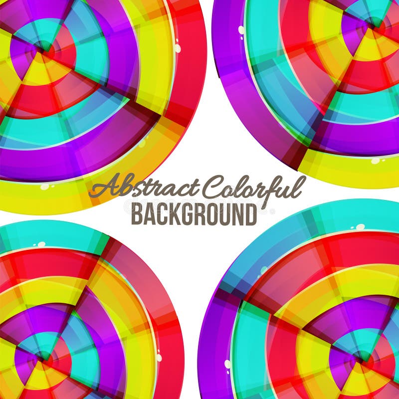Abstract Colorful Rainbow Curve Background Design Stock Vector