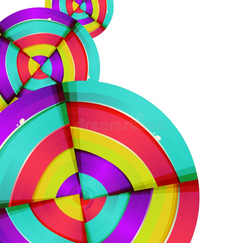 Abstract Colorful Rainbow Curve Background Design Stock Vector