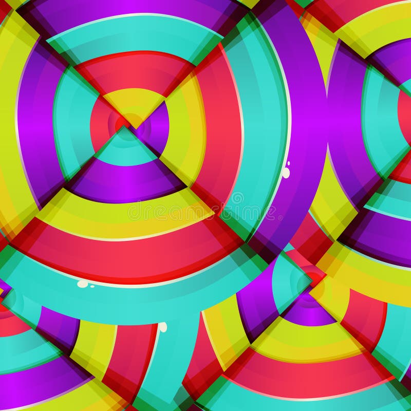 Abstract Colorful Rainbow Curve Background Design Stock Vector