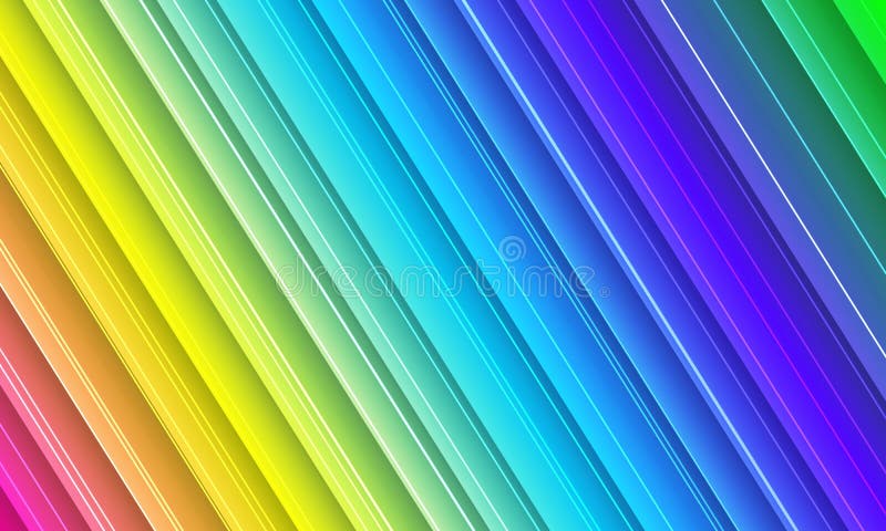 Abstract Colorful Rainbow with Lines Background Stock Vector ...
