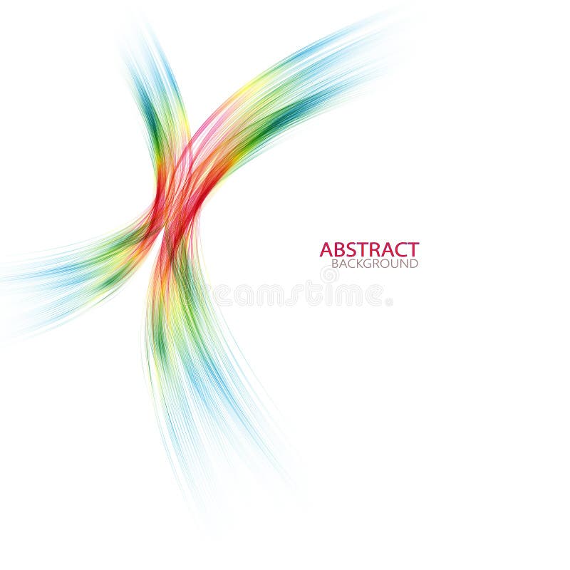Abstract Colorful Rainbow Wave on White Background Vector Illustration ... Abstract Colorful Rainbow Wave on White Background Vector Illustration ...