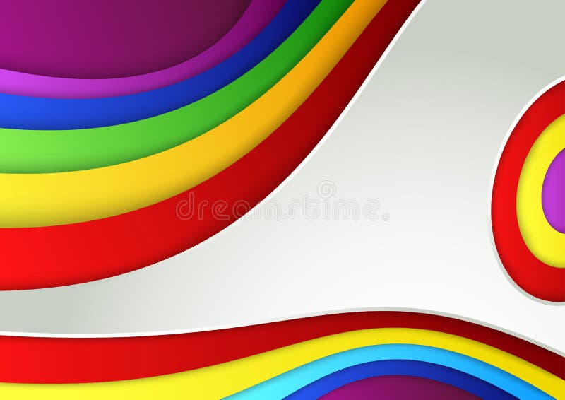 Abstract Colorful Rainbow Wave Banner Stock Vector - Illustration of ...