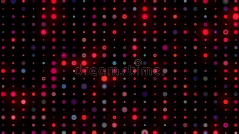 Abstract Colorful Random Animated Glowing Dots Distorted Pattern ...