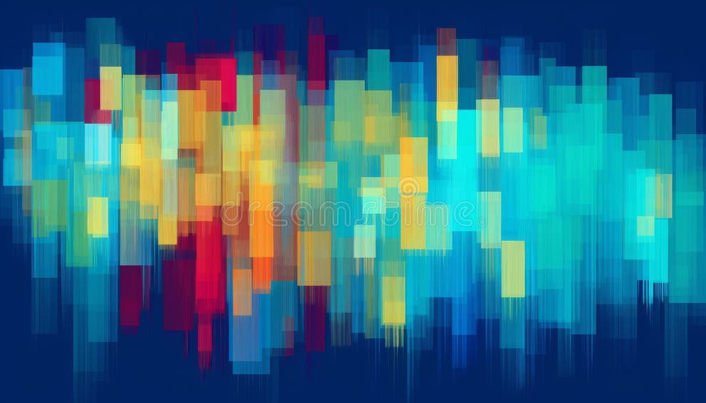 Abstract Colorful Rectangle Background Digital Art Texture. Stock Photo ...