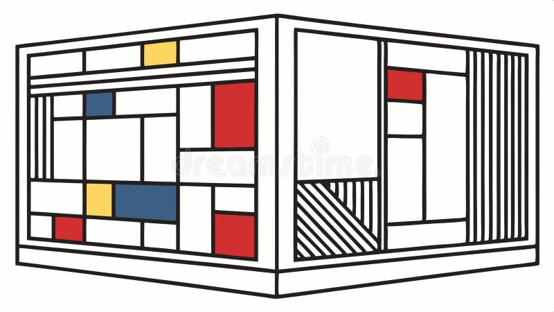 Abstract Colorful Rectangular Shapes, Modern Art Vector Design ...